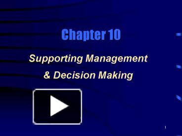 PPT – Supporting Management PowerPoint presentation | free to view - id ...