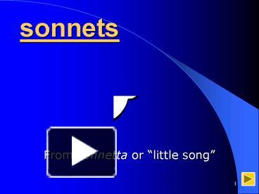 Sonnets Presentation Free To View
