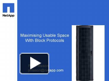 NetApp presentation | free to view