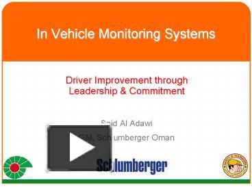 In Vehicle Monitoring Systems presentation | free to view