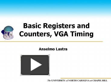 PPT – Basic Registers and Counters, VGA Timing PowerPoint presentation ...
