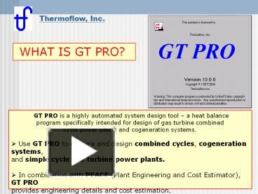 WHAT IS GT PRO? presentation | free to view