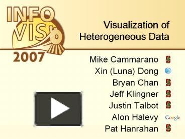 Visualization of Heterogeneous Data presentation | free to download
