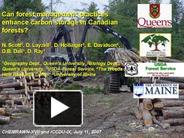 Can forest management practices enhance carbon storage in Canadian ...