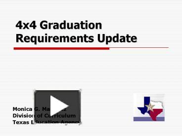 PPT – 4x4 Graduation Requirements Update PowerPoint presentation | free ...
