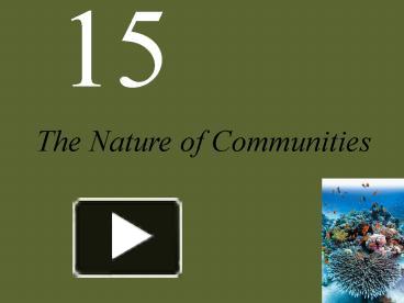 The Nature of Communities presentation | free to view