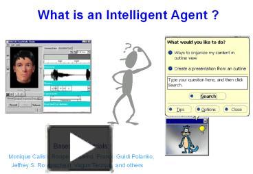 What is an Intelligent Agent ? presentation | free to download