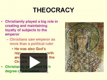 THEOCRACY presentation | free to view