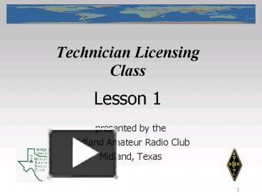 PPT – Technician Licensing Class PowerPoint presentation | free to view ...