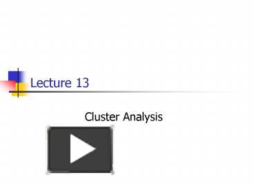 Cluster Analysis presentation | free to download