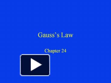 PPT – Gauss PowerPoint presentation | free to download - id: e22cd-ZDc1Z