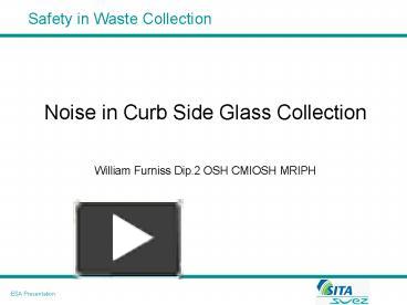 Safety in Waste Collection presentation | free to view