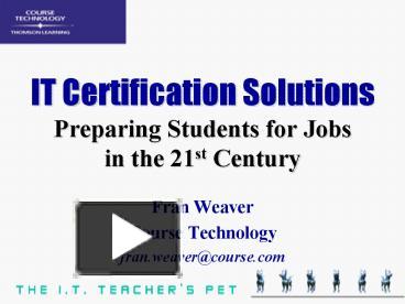 PPT – Fran Weaver PowerPoint presentation | free to view - id: e2e26-ZDc1Z