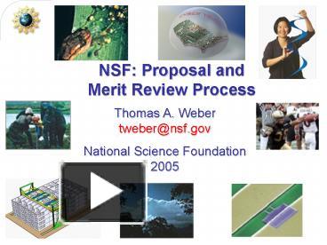 NSF: Proposal and Merit Review Process presentation | free to view