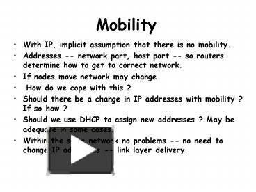 Mobility presentation | free to download