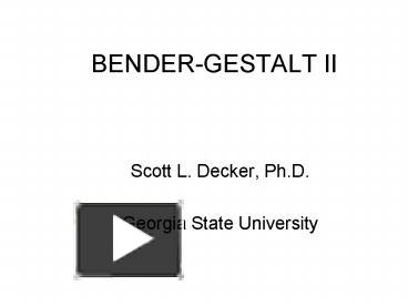 BETTER Bender Gestalt Test Cards Pdf Download