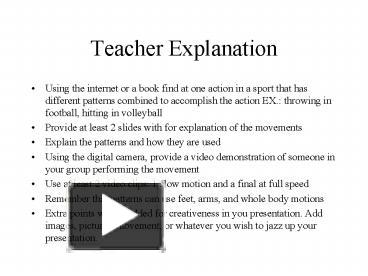 PPT – Teacher Explanation PowerPoint presentation | free to view - id ...