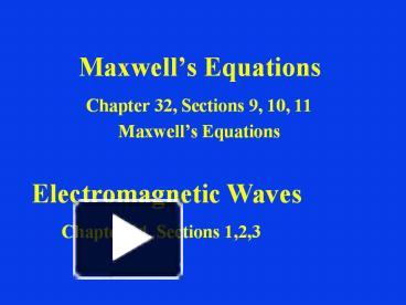 PPT – Maxwell PowerPoint presentation | free to download - id: e4921-ZDc1Z