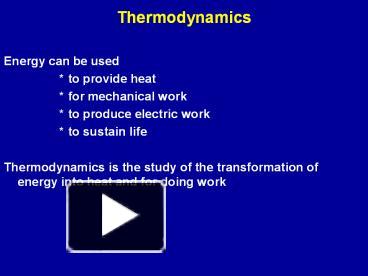 Thermodynamics presentation | free to download