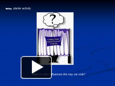 PPT – starter activity PowerPoint presentation | free to view - id ...