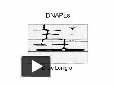 DNAPLs presentation | free to view