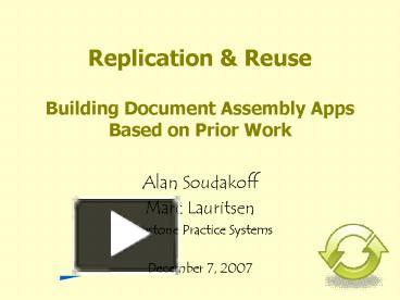 PPT – Replication PowerPoint presentation | free to view - id: e56db-ZDc1Z