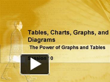 PPT – Tables, Charts, Graphs, and Diagrams The Power of Graphs and ...