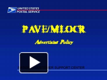 PPT – PAVEMLOCR PowerPoint presentation | free to view - id: e588a-ZDc1Z