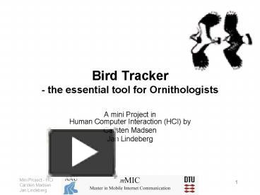 PPT – Bird Tracker the essential tool for Ornithologists PowerPoint ...