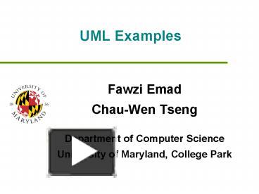 PPT – UML Examples PowerPoint presentation | free to view - id: e5b87-YjVmN