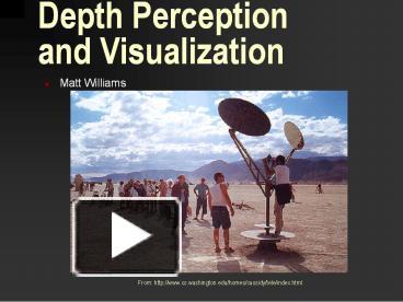PPT – Depth Perception and Visualization PowerPoint presentation | free ...