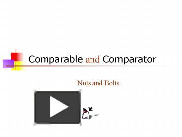 Comparable And Comparator Presentation Free To Download