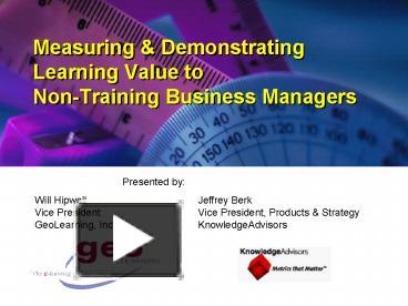 PPT – Measuring PowerPoint presentation | free to view - id: e7d67-ZDc1Z