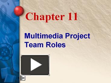 Multimedia Project Team Roles presentation | free to download