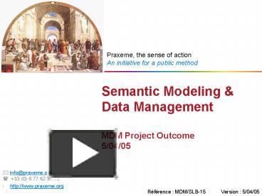 PPT – Semantic Modeling PowerPoint presentation | free to view - id ...