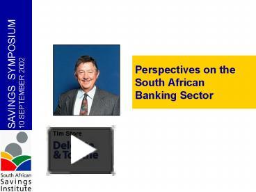 Perspectives on the South African Banking Sector presentation | free to ...