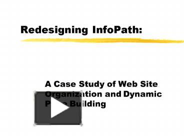 PPT – Redesigning InfoPath: PowerPoint presentation | free to view - id ...