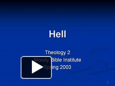 Hell presentation | free to view