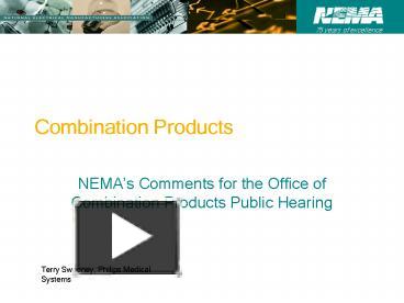 Combination Products presentation | free to download