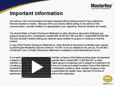 PPT – Important information PowerPoint presentation | free to view - id ...