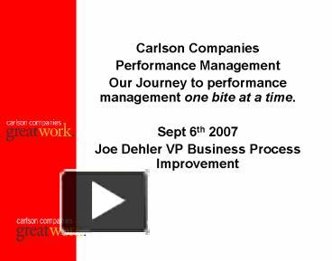Carlson Companies presentation | free to view