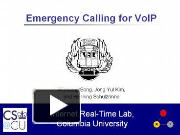 PPT – Emergency Calling for VoIP PowerPoint presentation | free to ...