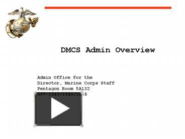 ACTION OFFICERS COURSE HEADQUARTERS, UNITED STATES MARINE CORPS ...