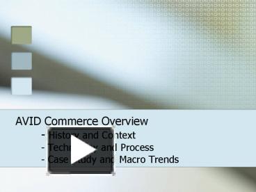 PPT – AVID Commerce Overview PowerPoint presentation | free to view ...