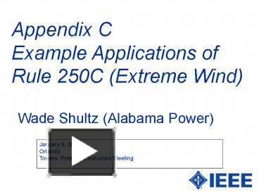 Appendix C presentation | free to view