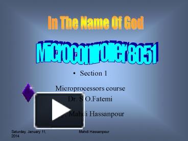 PPT – Microprocessors course PowerPoint presentation | free to view ...