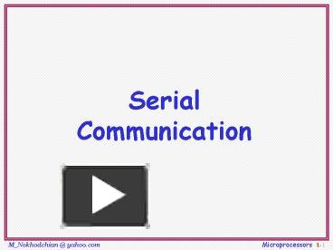 PPT – Serial Communication PowerPoint presentation | free to view - id ...