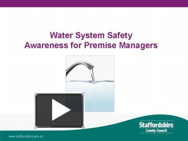 Water System Safety presentation | free to view