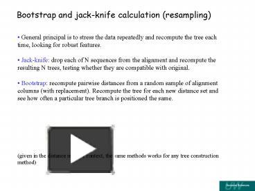Bootstrap and jackknife calculation resampling presentation | free to view