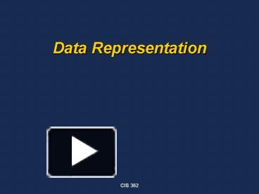 PPT – Data Representation PowerPoint presentation | free to view - id ...